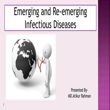 Emerging and re-emerging diseases | PPTX