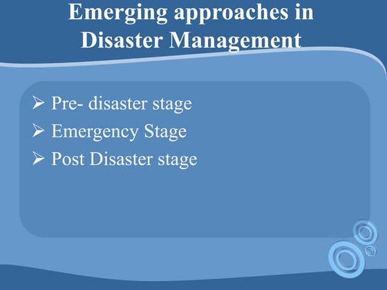 global disaster trends- emerging risks of disaster- climate change | PPT