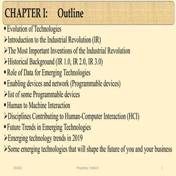 Introduction to emerging technology | PDF