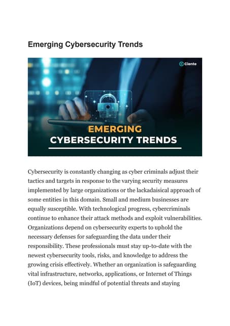 Cyber Security Landscape in 2024. An In-Depth Exploration of Trends, Challenges, and Innovations ...