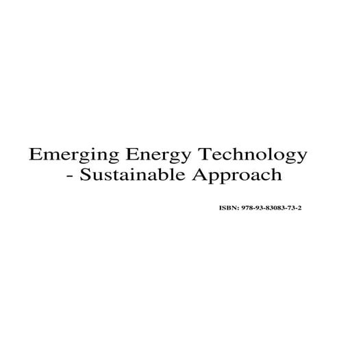 Emerging energy technology sustainable approach | PDF