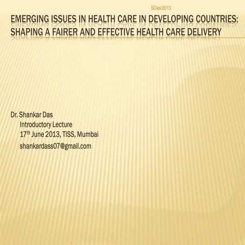 Emerging issues in health care in developing countires | PDF