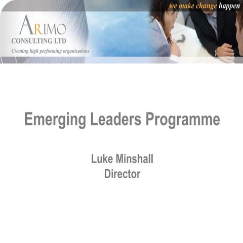 Emerging leaders programme approach | PPT
