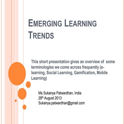 Emerging learning trends | PPTX