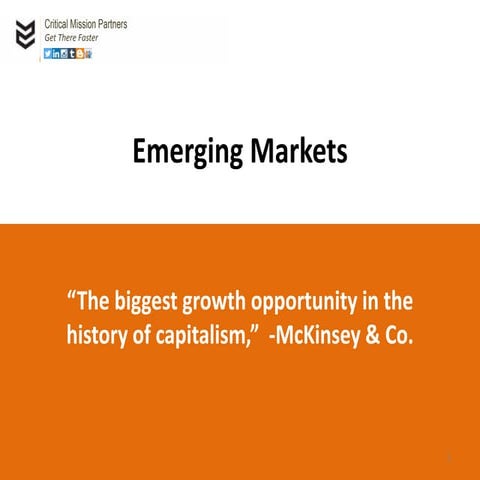 Opportunities in Emerging Markets | PPTX