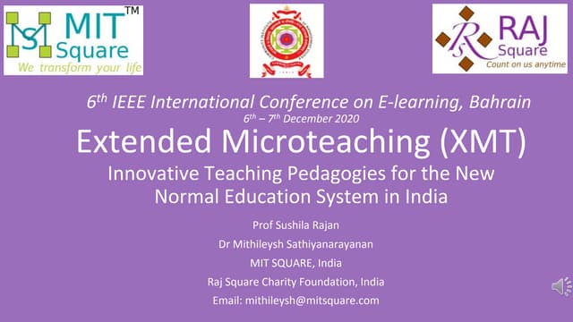 Extended Microteaching - Innovative Teaching Pedagogies | PPT Extended Microteaching - Innovative Teaching Pedagogies | PPT