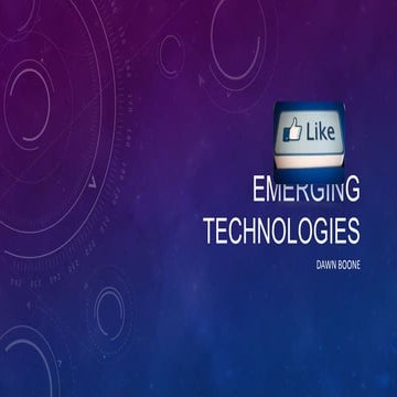 Emerging Technologies | PPTX