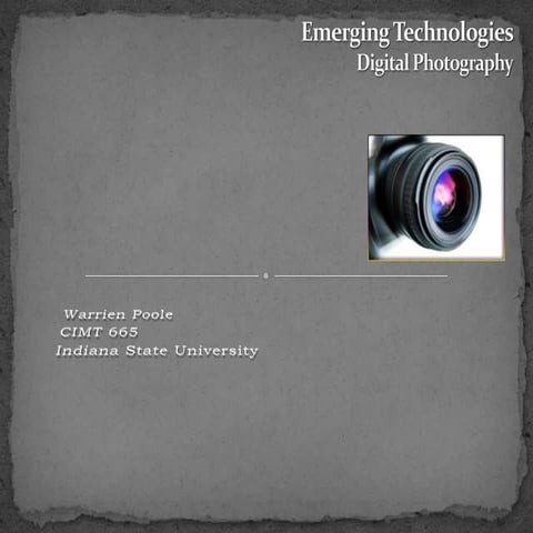 Emerging technologies digital photography | PPT