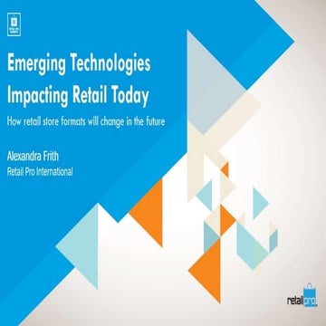 Emerging technologies impacting retail today | PPTX