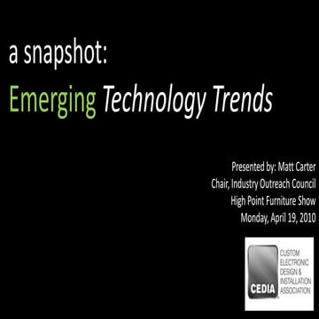 Emerging Technology Trends | PPTX