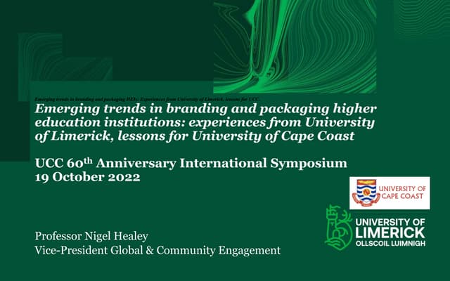 Emerging trends in branding and packaging higher education institutions ... Emerging trends in branding and packaging higher education institutions ...