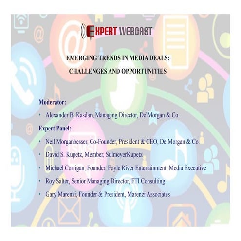 Emerging Trends in Media Deals, Challenges and Opportunities | PDF