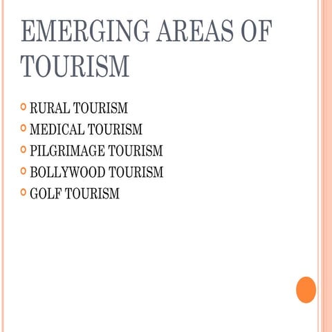 Emerging trends in tourism | PPT