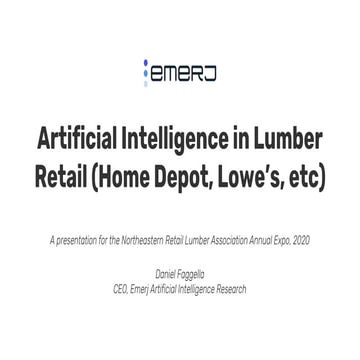 Artificial Intelligence in Lumber Retail (Home Depot, Lowe’s, etc) | PPT