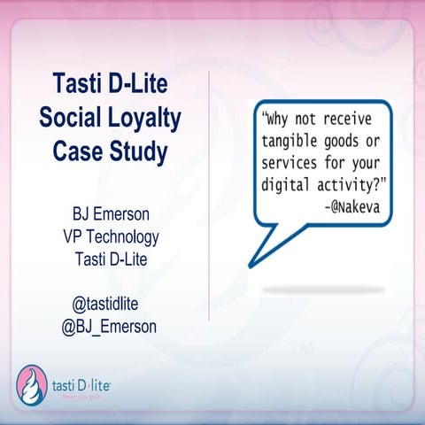 Case Study: Tasti D-Lite | PDF