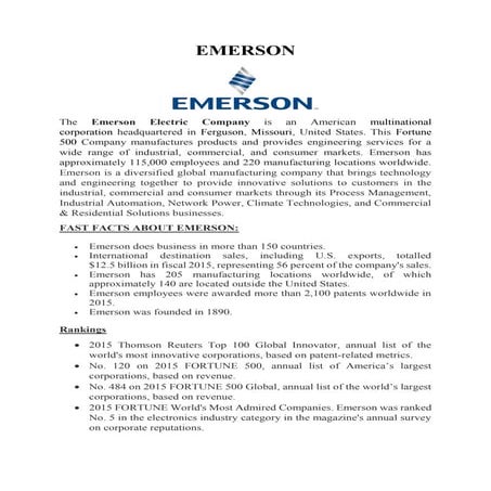 Emerson | PDF
