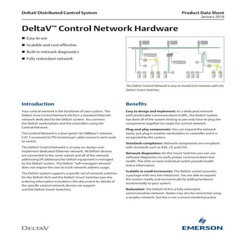 Emerson DeltaV Control Network | PDF