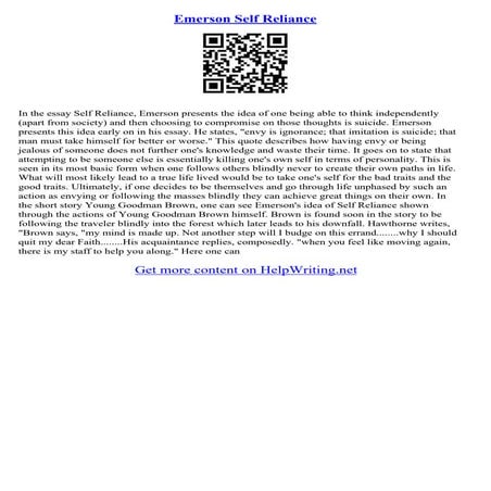 Self Reliance by Ralph Waldo Emerson.pptx