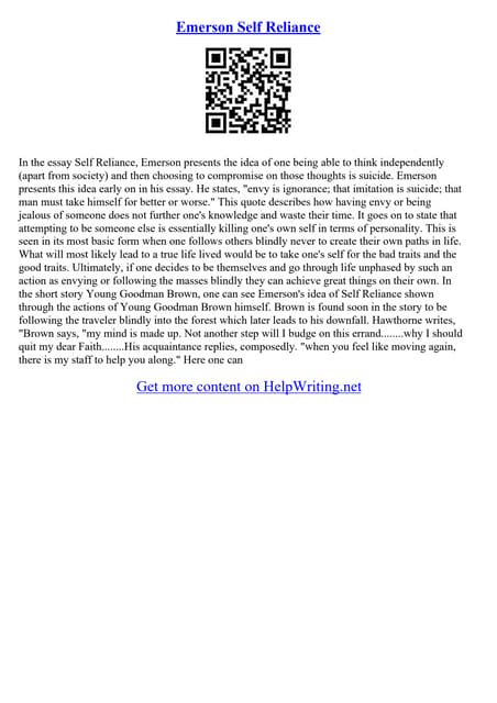 Self Reliance by Ralph Waldo Emerson.pptx