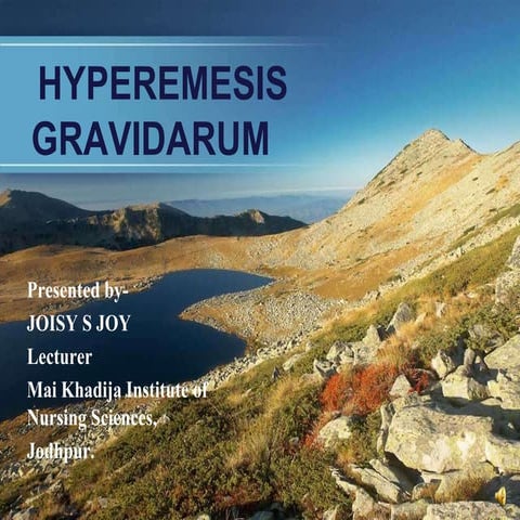 Hyperemesis Gravidarum | PPT
