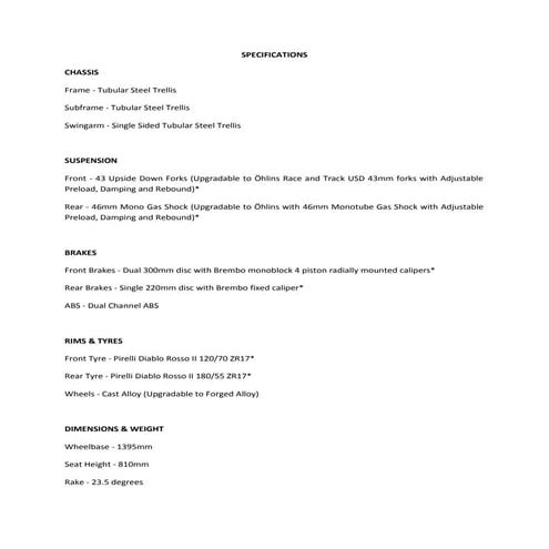 Emflux one specs sheet | PDF