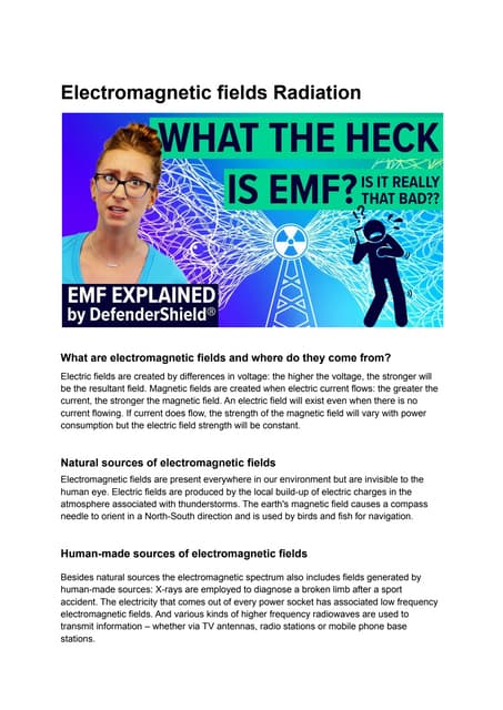 EMF Protection: Should You Be Worried About EMF Exposure? | PDF