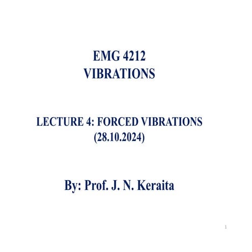 explain forced vibration Sure thing! Forced vibration | PDF