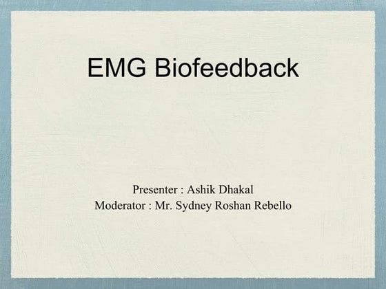 Electromyography | PDF