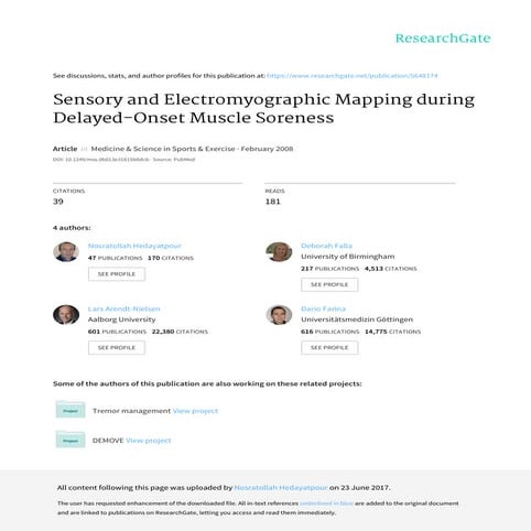Emg mapping | PDF