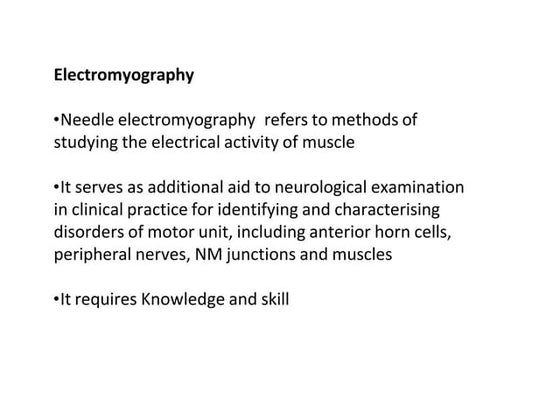 Electromyography | PDF