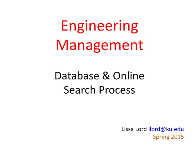 Engineering. Management - Staffing | PPT