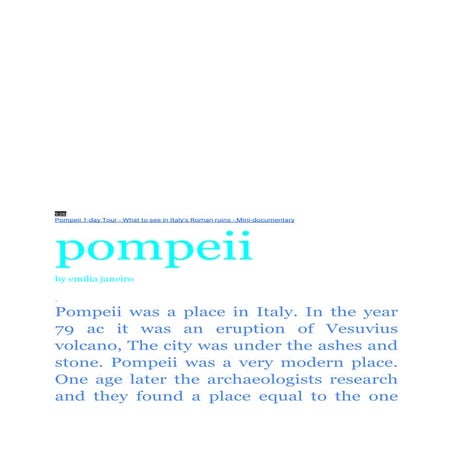 Pompeii | PDF