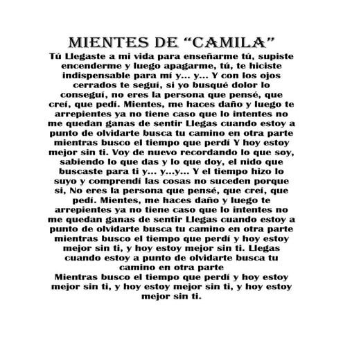 Mientes camila-tatiana torres 9 | PPTX