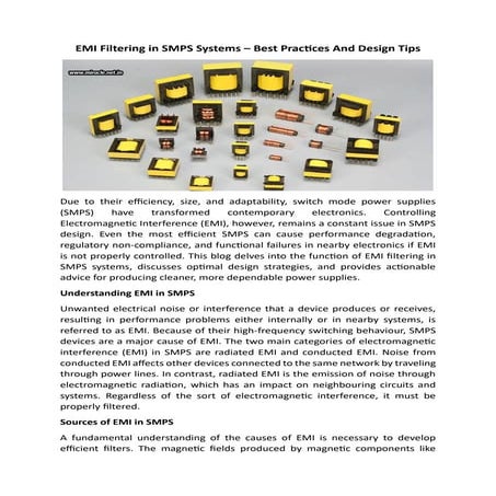 EMI Filtering In SMPS Systems – Best Practices And Design Tips.pdf