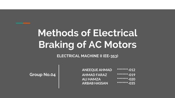 Drives lec 11_12_Braking of DC Motors | PDF | Computer Networking | Computing