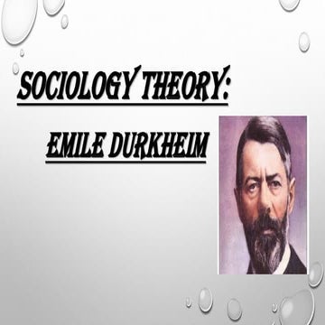 UNIT 2 EMILE DURKHEIM and his concept of social solidarity and social ...