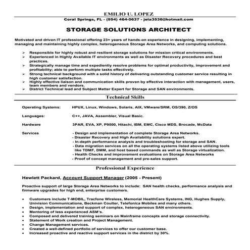 Alan Professional Resume Update | PDF