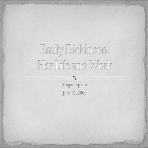 Emily Dickinson | PPT