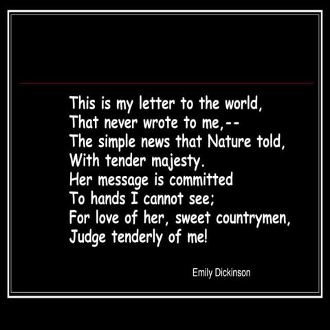 Emily Dickinson - Romantic Poet | PPT