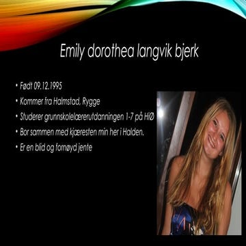 Emily Bjerk | ODP