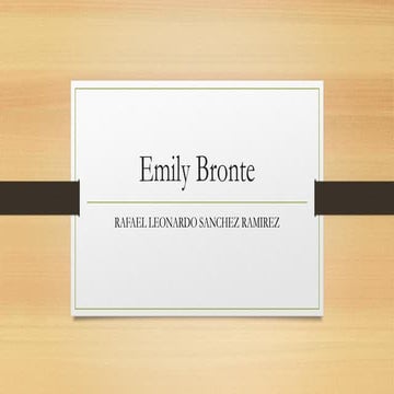 Emily bronte | PDF