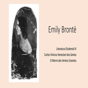 Aula de Literatura Ocidental - Emily Bronte | PPTX
