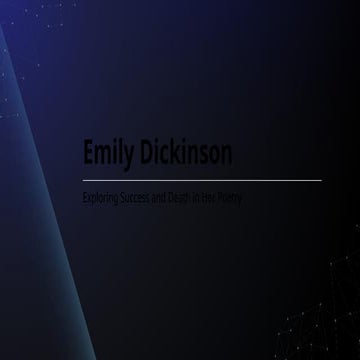 Emily dickinson (1830-1886) essay explanation ppt. | PPT