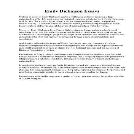 Emily Dickinson Essays.pdf