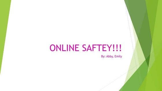 Online safety | PPTX | Social Networking | Internet