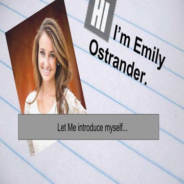 Emily Ostrander Resume Presentation | PPTX