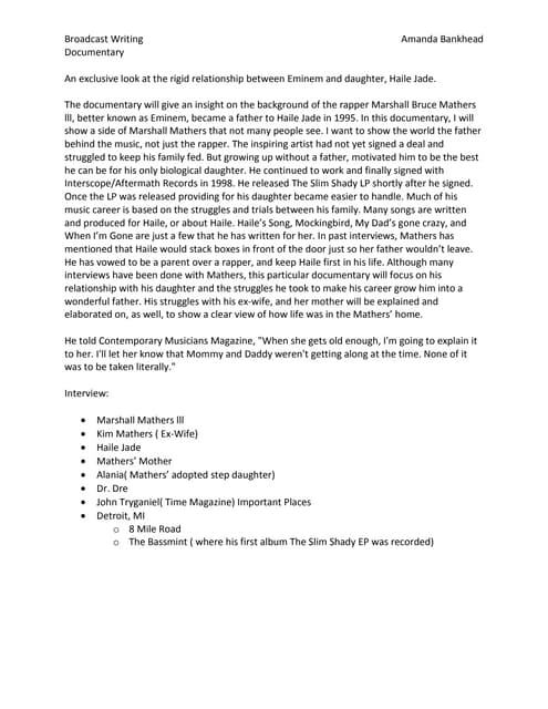 Example of Two-Column Script | PPTX