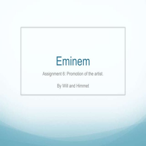Eminem presentation | PPT