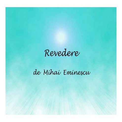 Eminescu Revedere | PDF