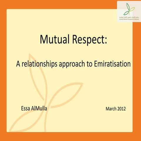 Emirates national development programme | PDF